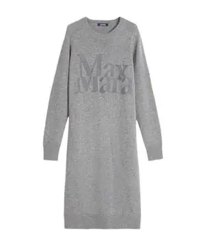 Max Mara Cursore Long-sleeved Dress - Gray