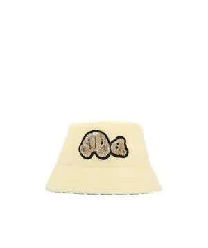 Palm Angels Teddy Bear Applique Bucket Hat - Nude