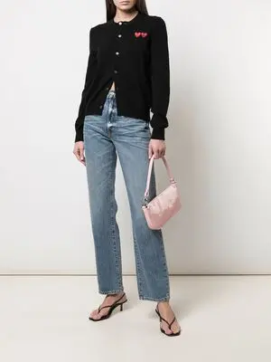 Play Comme Des Garcon Love Embroidered Cardigan