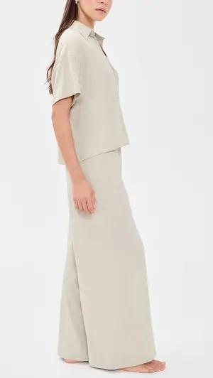 Eberjey Pima Cotton Pajama Set - Sandstone