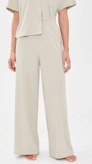 Eberjey Pima Cotton Pajama Set - Sandstone