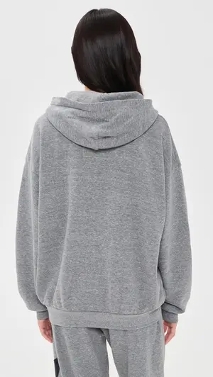 Aviator Nation Bolt Stitch Pullover Hoodie - Heather Grey