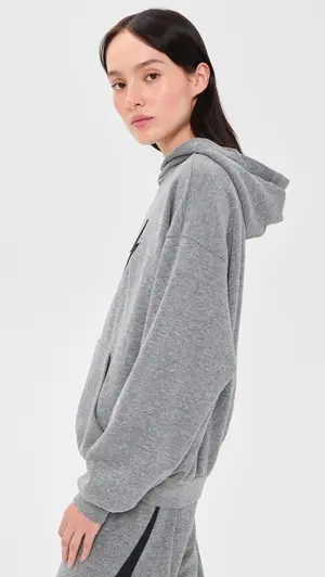 Aviator Nation Bolt Stitch Pullover Hoodie - Heather Grey