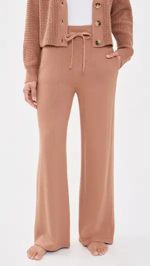Eberjey Recy Sweater Pants - Hazelnut