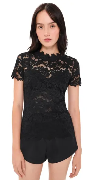 Generation Love Giada Lace Top - Black