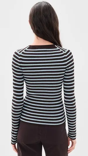 LA LIGNE Striped Fitted Sweater