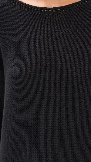 Another Tomorrow Draped Knit Sweater