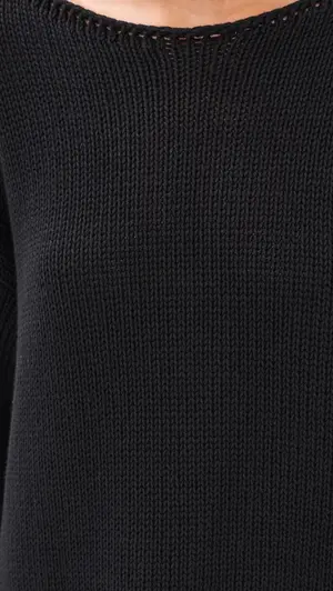 Another Tomorrow Draped Knit Sweater