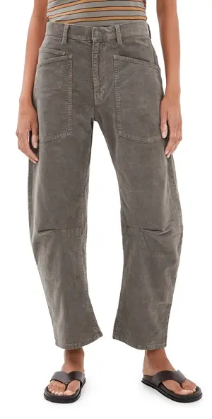 NILI LOTAN Shon Barrel Pants - Sage Grey