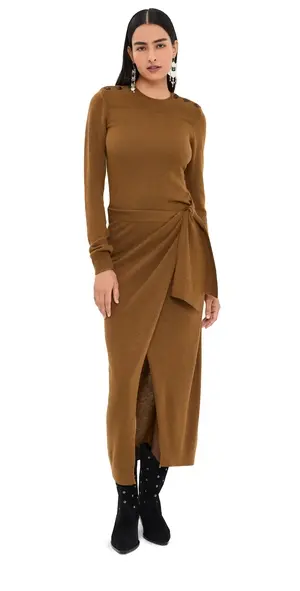 Isabel Marant Étoile Jozira Midi Dress - Bronze