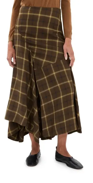 Co Slash Volume Skirt - Chocolate