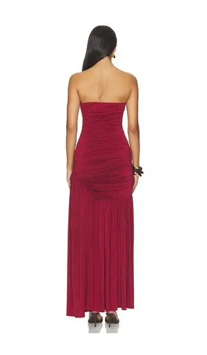 Amanda Uprichard Katya Dress In Red