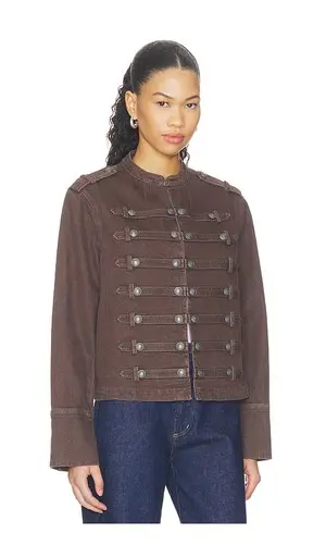 Amanda Uprichard Emma Jacket In Brown