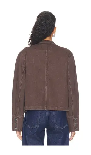 Amanda Uprichard Emma Jacket In Brown