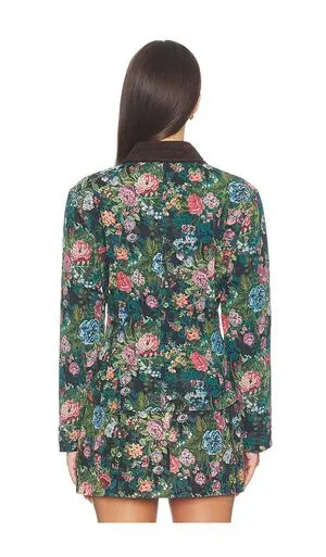 Amanda Uprichard Jalen Jacket In Blue
