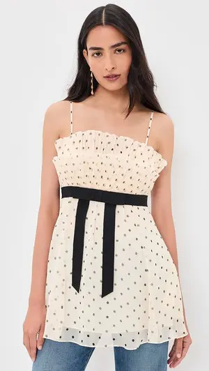 Zimmermann Pleated Frill Camisole