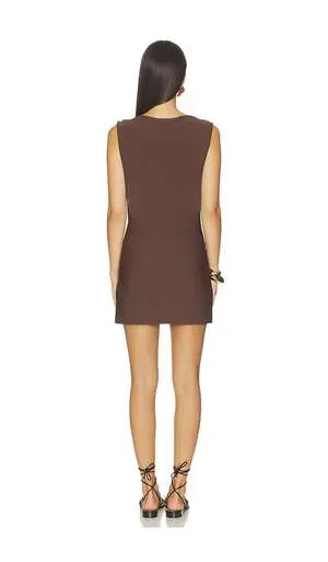 SRG Eisley Knit Mini Dress In Brown
