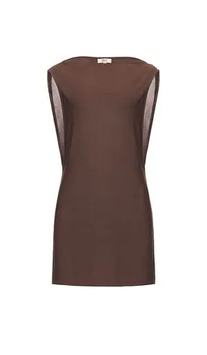 SRG Eisley Knit Mini Dress In Brown