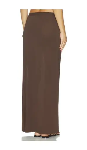 SRG Emersyn Knit Skirt In Brown