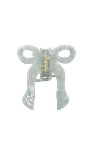 SOLAR ECLIPSE Hand-painted Bride Coquette Claw Hair Clip - Blue