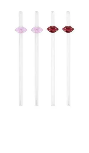 LEPEL CLUB Set Of Lip Straws In Multi