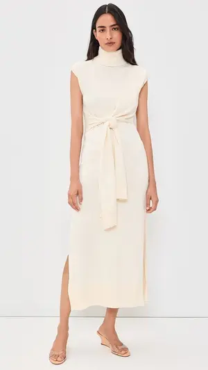 EN SAISON Bernadette Midi Dress - Ivory