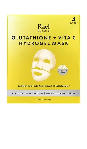 RAEL Glutathione + Vitamin C Hydrogel Mask 4 Count - N,a