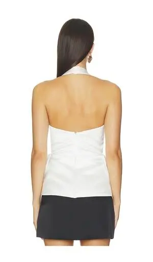 Prabal Gurung Deep V-neck Halter Top With Bow Detail