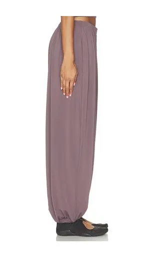 NIKESKIMS Stretch Knit Harem Pants In Taupe
