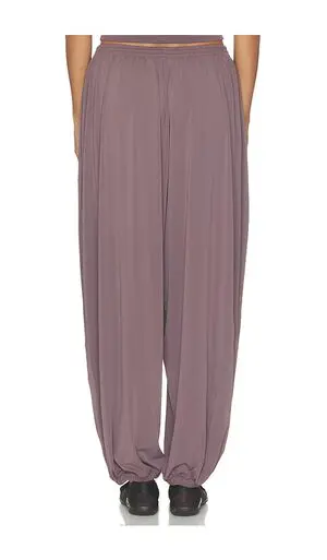 NIKESKIMS Stretch Knit Harem Pants In Taupe