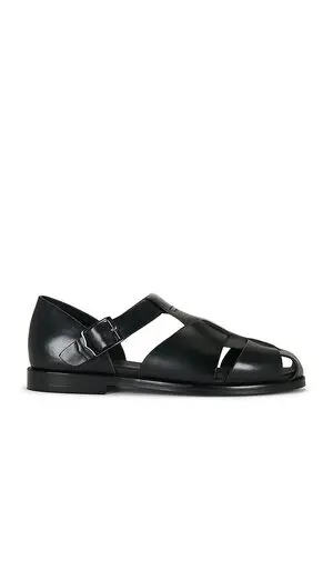 G.H.BASS Potter Flat Sandals - Black