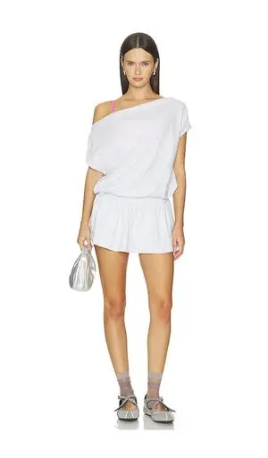 Free People X Hot Shot City Dress In Grey - Heather Grey