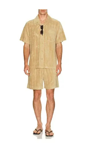 J. Lindeberg Allan Stripe Terry Shorts
