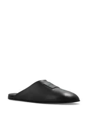 Givenchy Leather Slides With Logo
