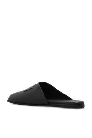 Givenchy Leather Slides With Logo