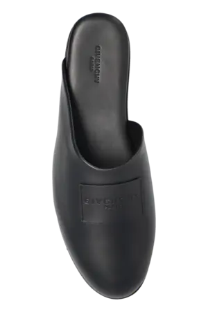 Givenchy Leather Slides With Logo
