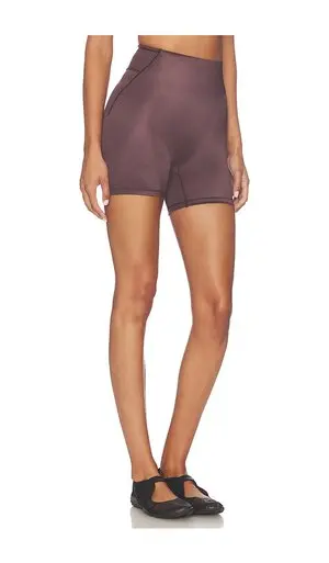 NIKESKIMS Shine Bonded Waist 5 Inch Short In Brown