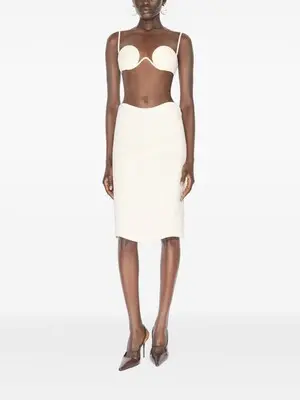 Alaïa Wool Midi Skirt