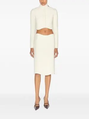 Alaïa Wool Midi Skirt