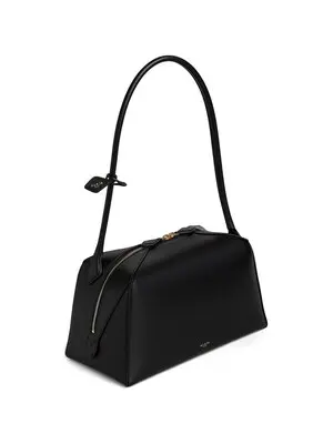 Alaïa Le Bouledogue Medium Leather Shoulder Bag - Black