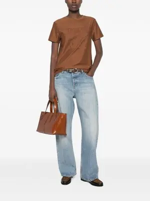 Max Mara Logo Cotton T-shirt - Brown