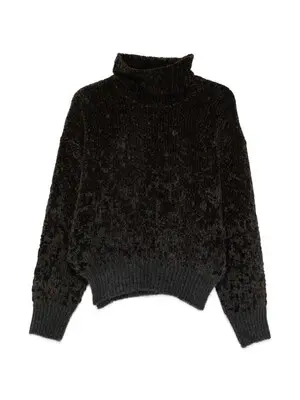 ALYSI Chenille Turtle-neck Sweater