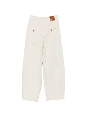 ALYSI Velvet Barrel Trousers