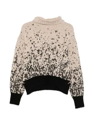 ALYSI Chenille Turtle-neck Sweater
