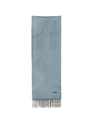 Brioni Cashmere And Silk Scarf - Sky Blue