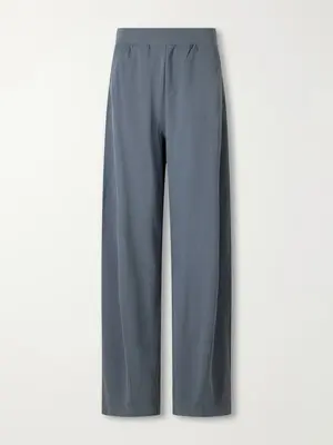 Tibi Winslow Cotton Jersey Wide-leg Track Pants