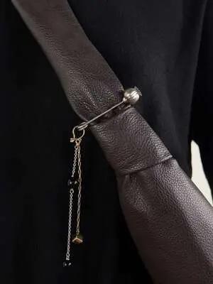 LEMAIRE Thistle Silver-tone Bag Charm