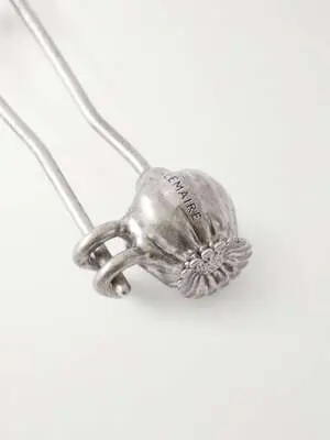 LEMAIRE Thistle Silver-tone Bag Charm