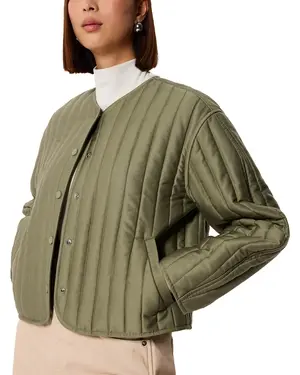 Whistles Cone Sleeve Quilted Jacket