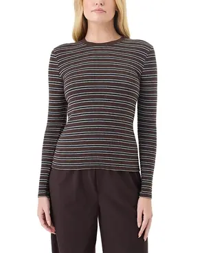 Goldie LeWinter Vintage Stripe Top - Coffee